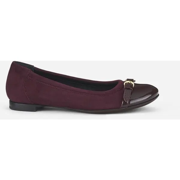 Agl Monika Cap Toe Ballet Flat - Wine