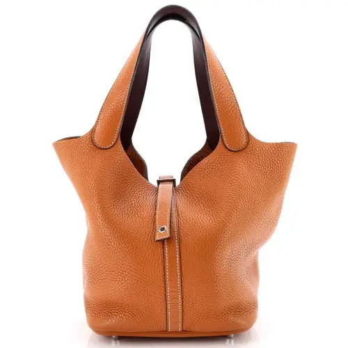 Hermès Picotin Lock Bag Clemence Mm - Brown
