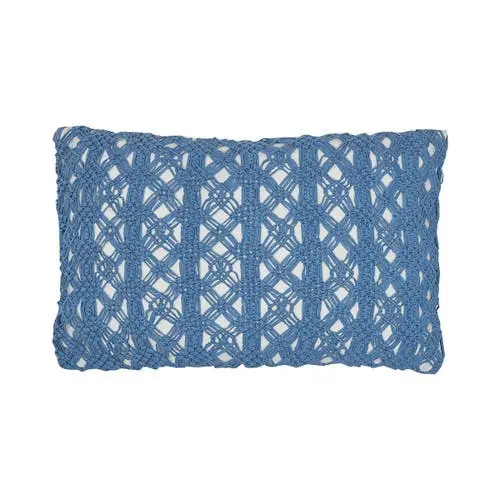 C&F HOME Clyde Handcrafted Accent Pillow - Blue