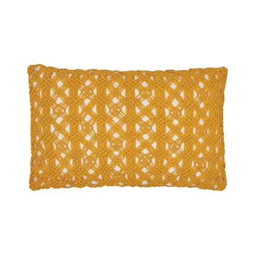 C&F HOME Clyde Handcrafted Accent Pillow - Yellow