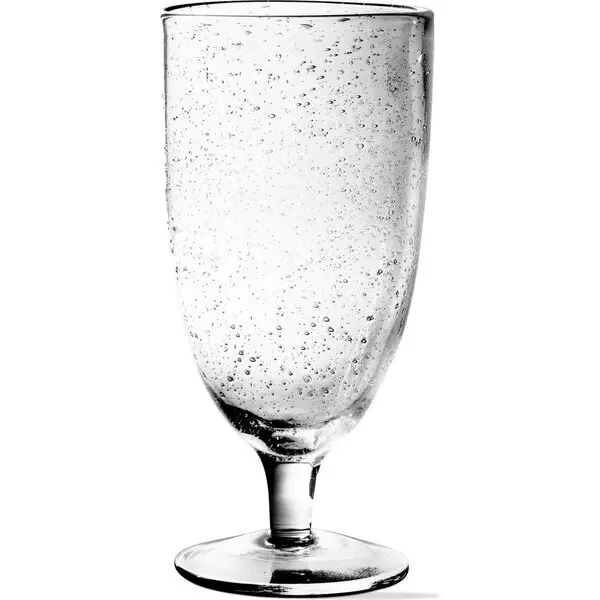 TAG Bubble Glass Iced Tea Goblet Drinkware For Everyday Use - Clear