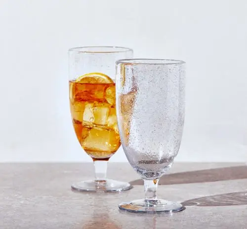 TAG Bubble Glass Iced Tea Goblet Drinkware For Everyday Use