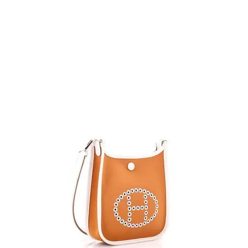 Hermès Neo Evelyne Bag Toile And Leather Tpm - Brown