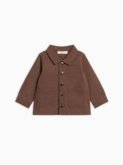 KENDI Denver Twill Chore Jacket - Chestnut