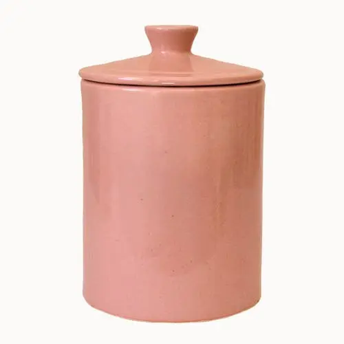 APARTMENT F Handcrafted Ceramic Canister - Dusty Rose - Large
