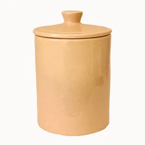 APARTMENT F Handcrafted Ceramic Canister - Sand - Large