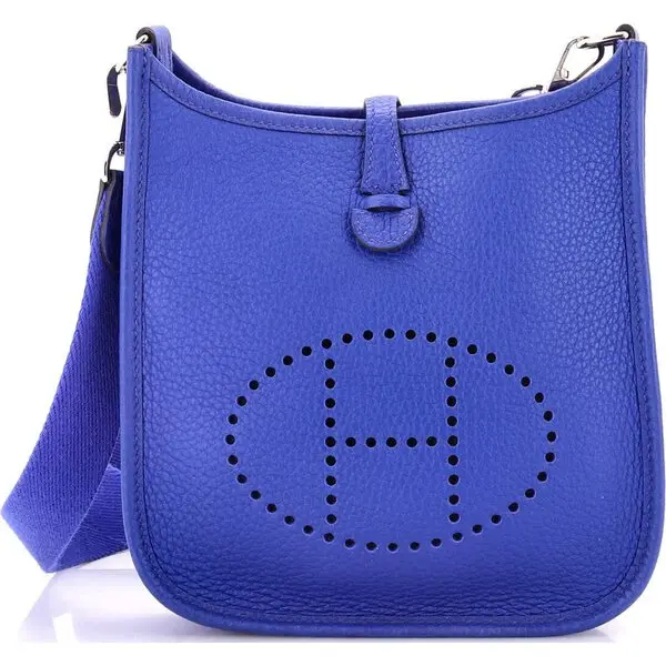 HERMES Evelyne Bag Gen Iii Clemence Tpm - Bleu Royal