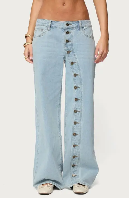 EDIKTED Adison Button-fly Baggy Jeans