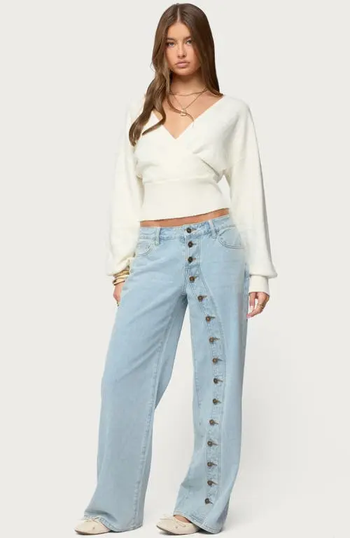 EDIKTED Adison Button-fly Baggy Jeans