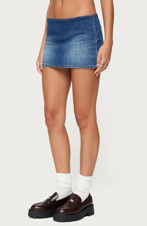 EDIKTED Archie Stretch Denim Skort