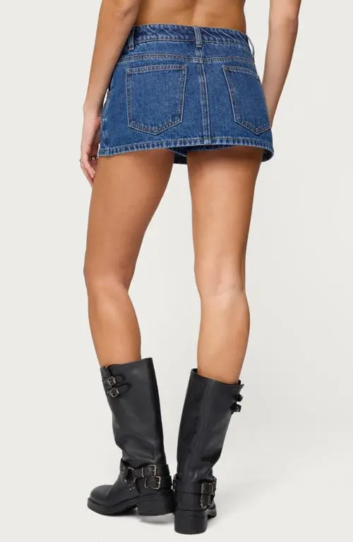 EDIKTED Denim Mini Skort