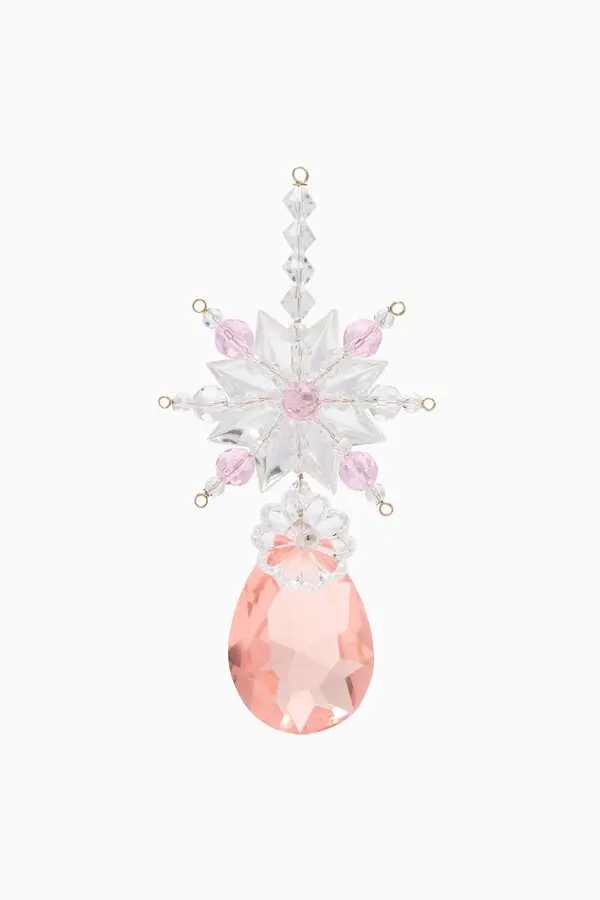 Ulla Johnson Lobmeyr Crystal Ornament - Pink Crystal