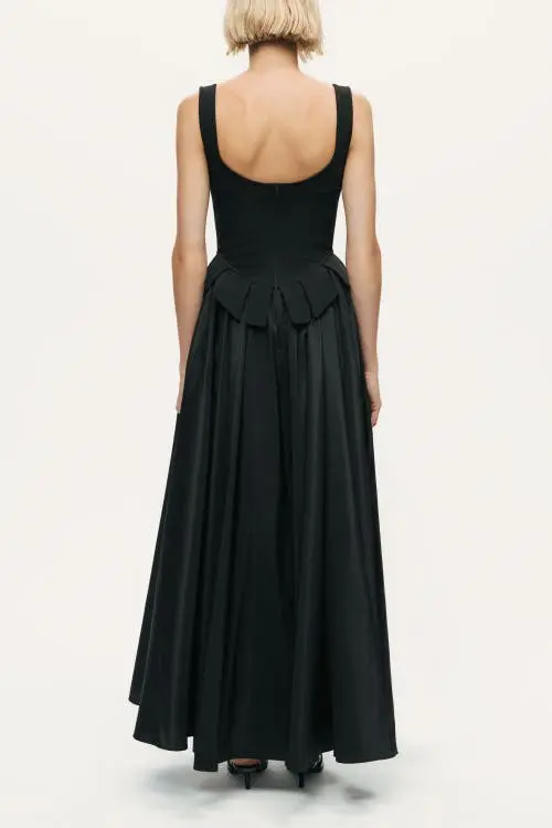 NOCTURNE Laced Corset Maxi Dress