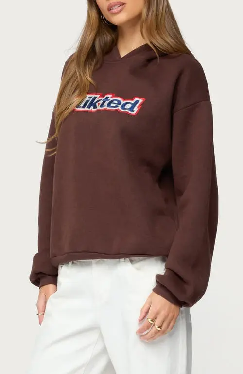 EDIKTED Oversized Hoodie With Embroidered Logo