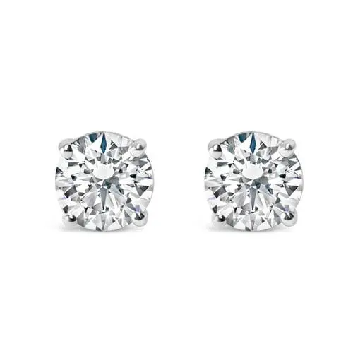 HAUS OF BRILLIANCE 14k Gold 1.0ctw Diamond Stud Earrings - White
