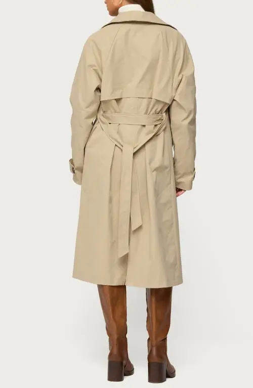EDIKTED Belted Double-breasted Trench Coat