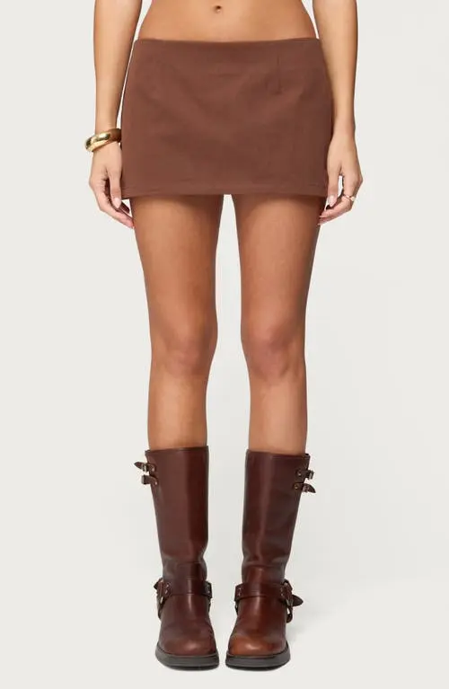 EDIKTED Micro Skort - Brown