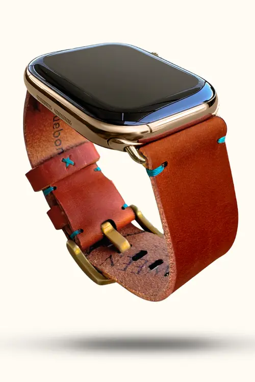 BLUEBONNET Horween Leather Apple Watch Band - English Tan