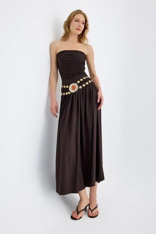MONLICIA Aluna Strapless Stretch Maxi Dress