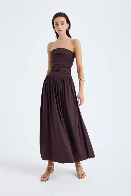 MONLICIA Aluna Strapless Stretch Maxi Dress