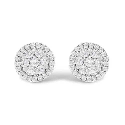 HAUS OF BRILLIANCE 14k Gold 1.0 Cttw Diamond Stud Earrings - White