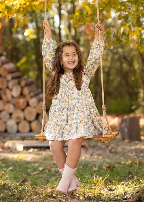 MABEL + HONEY Flower Field Tiered Dress