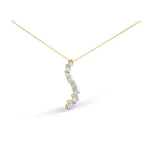 HAUS OF BRILLIANCE Ags Certified 14k Gold 3.0 Cttw Diamond Pendant Necklace - Yellow