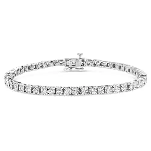 HAUS OF BRILLIANCE 10k Gold 1/2 Cttw Diamond Tennis Bracelet - White