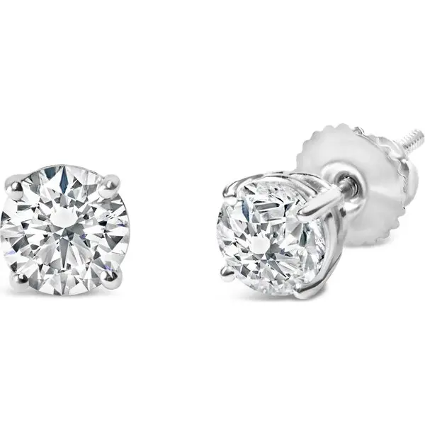 HAUS OF BRILLIANCE 14k Gold 1 1/2cttw Diamond Stud Earrings - White