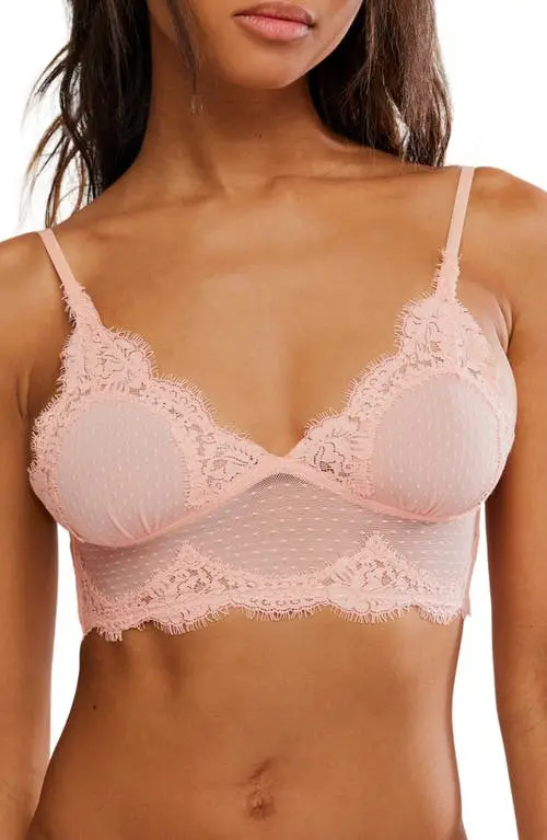 Free People Fiona Longline Bralette - Flamingo Flamenco
