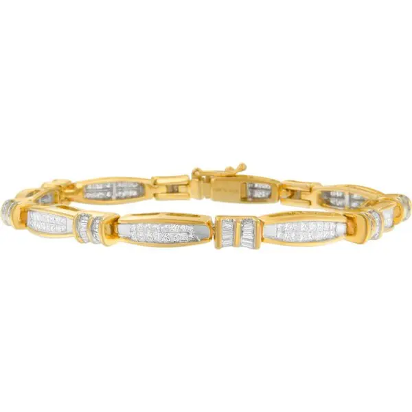 HAUS OF BRILLIANCE 14k Gold Diamond Bracelet - Yellow