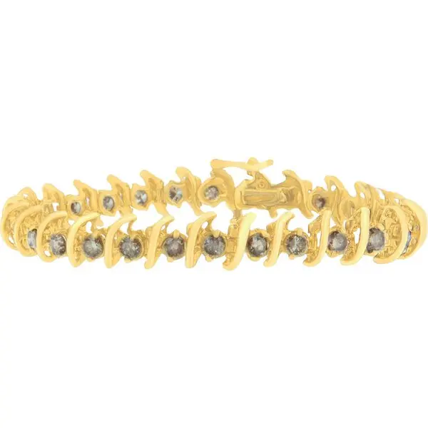 HAUS OF BRILLIANCE 14k Gold 6.00 Diamond Bracelet - Yellow