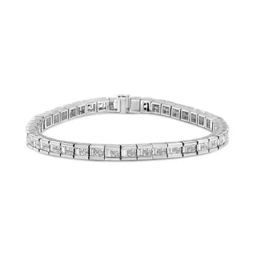 HAUS OF BRILLIANCE 14k Gold 4 3/8 Cttw Diamond Bracelet - White