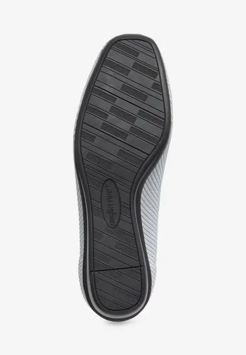COMFORTVIEW The Rowen Slip-on Pump - Silver Metallic