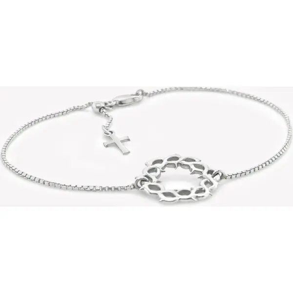 RIZEN JEWELRY Crown Of Thorns Slider Bracelet - Sterling Silver