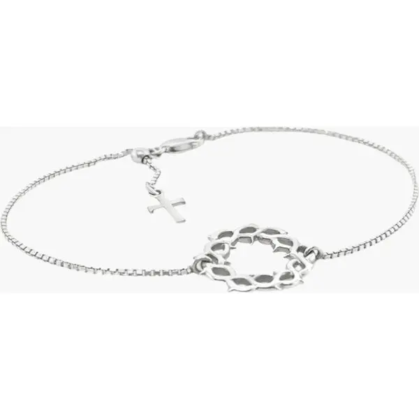 RIZEN JEWELRY Crown Of Thorns Slider Bracelet - Sterling Silver