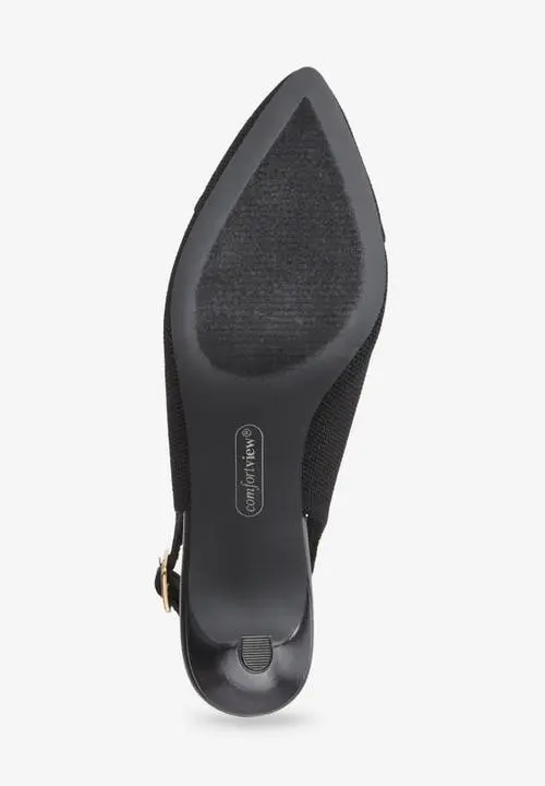 COMFORTVIEW Karoline Slingback Pumps - Black
