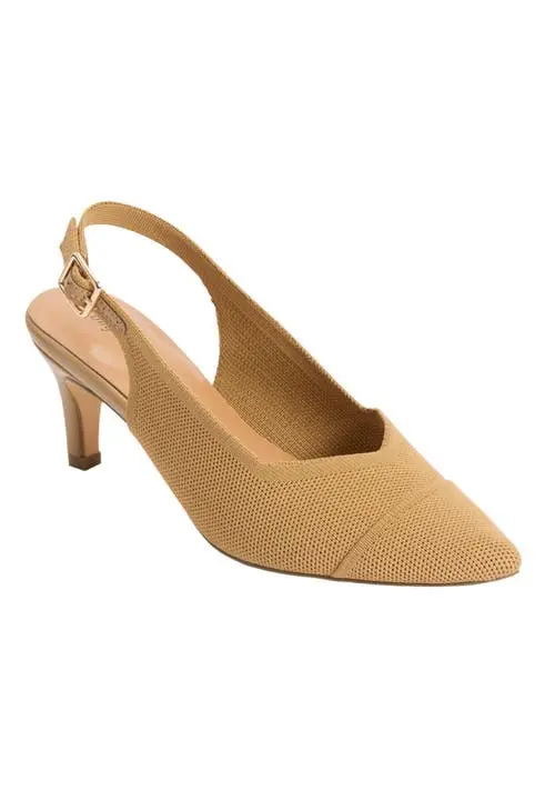 COMFORTVIEW Karoline Slingback Pumps - Camel
