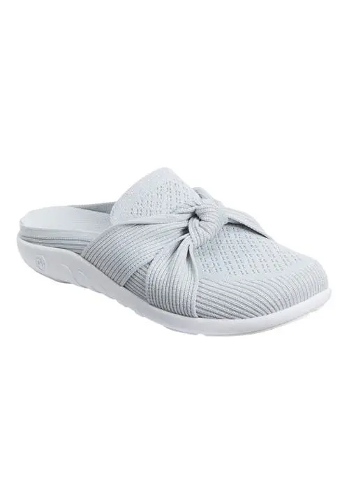 COMFORTVIEW Gwyneth Arch Support Slip-on Mule - Silver Metallic
