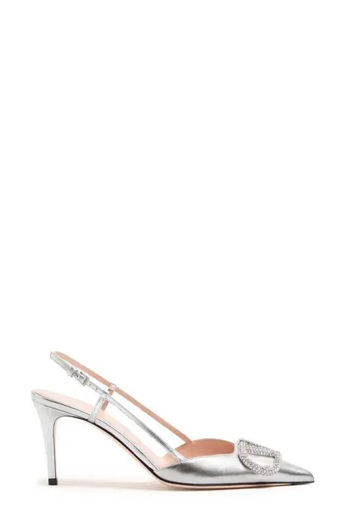 Valentino Garavani Crystal Vlogo Slingback Pumps