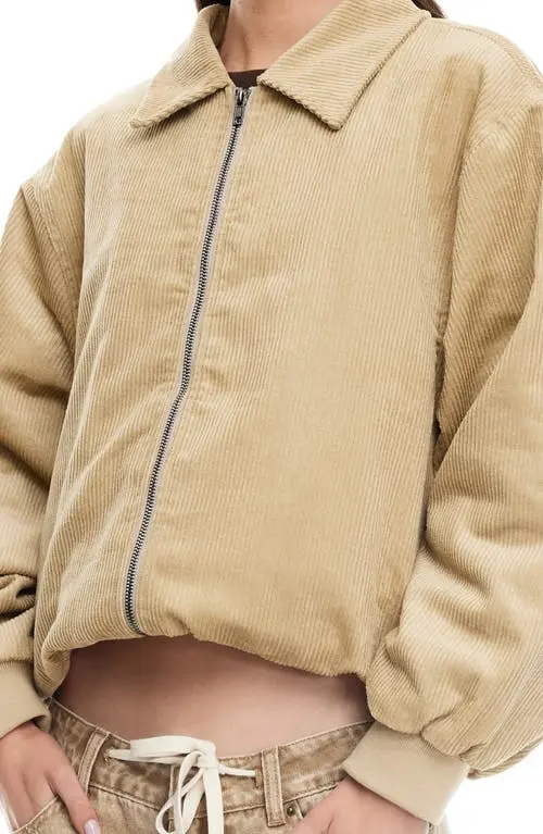 Lioness Corduroy Bomber Jacket - Latte