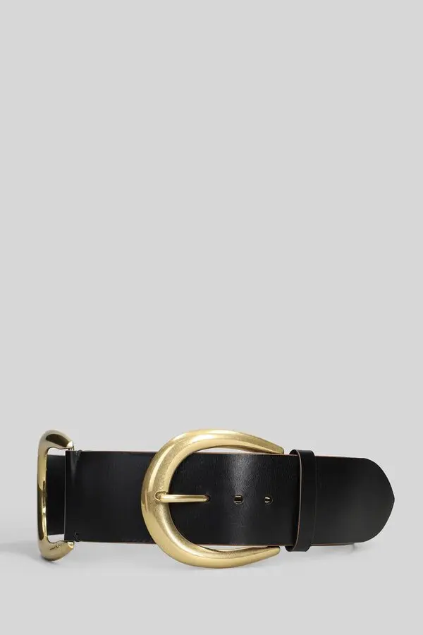 Chloé Anita Leather Belt - Black