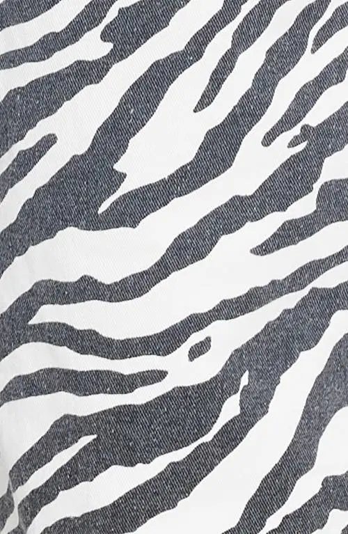 Lioness Top Model Stripe Baggy Jeans - Zebra