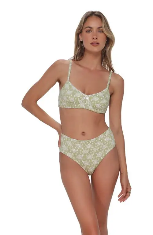 SWIM SYSTEMS Laura Fold Over Bikini Bottom - Cactus Flower