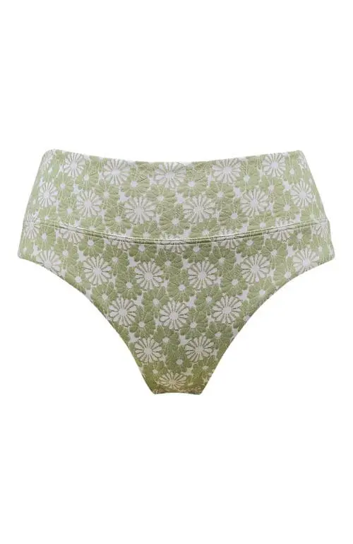 SWIM SYSTEMS Laura Fold Over Bikini Bottom - Cactus Flower
