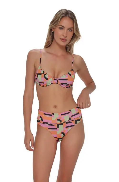 SWIM SYSTEMS Laura Fold Over Bikini Bottom - Mod Mirage Lurex