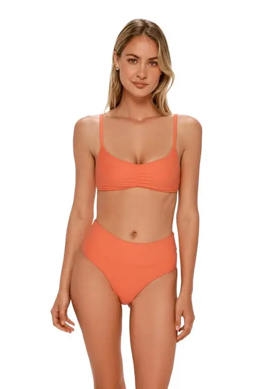 SWIM SYSTEMS Laura Fold Over Bikini Bottom - Persimmon