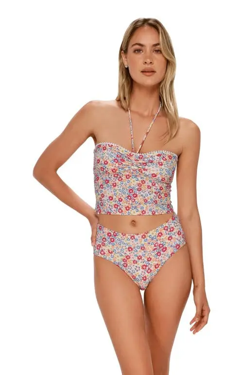 SWIM SYSTEMS Laura Fold Over Bikini Bottom - Prairie Petals