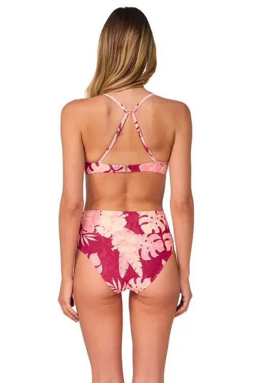 SWIM SYSTEMS Laura Fold Over Bikini Bottom - Ruby Bay