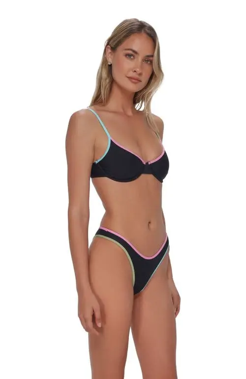 SWIM SYSTEMS Dani Scoop Bikini Bottom - Black
